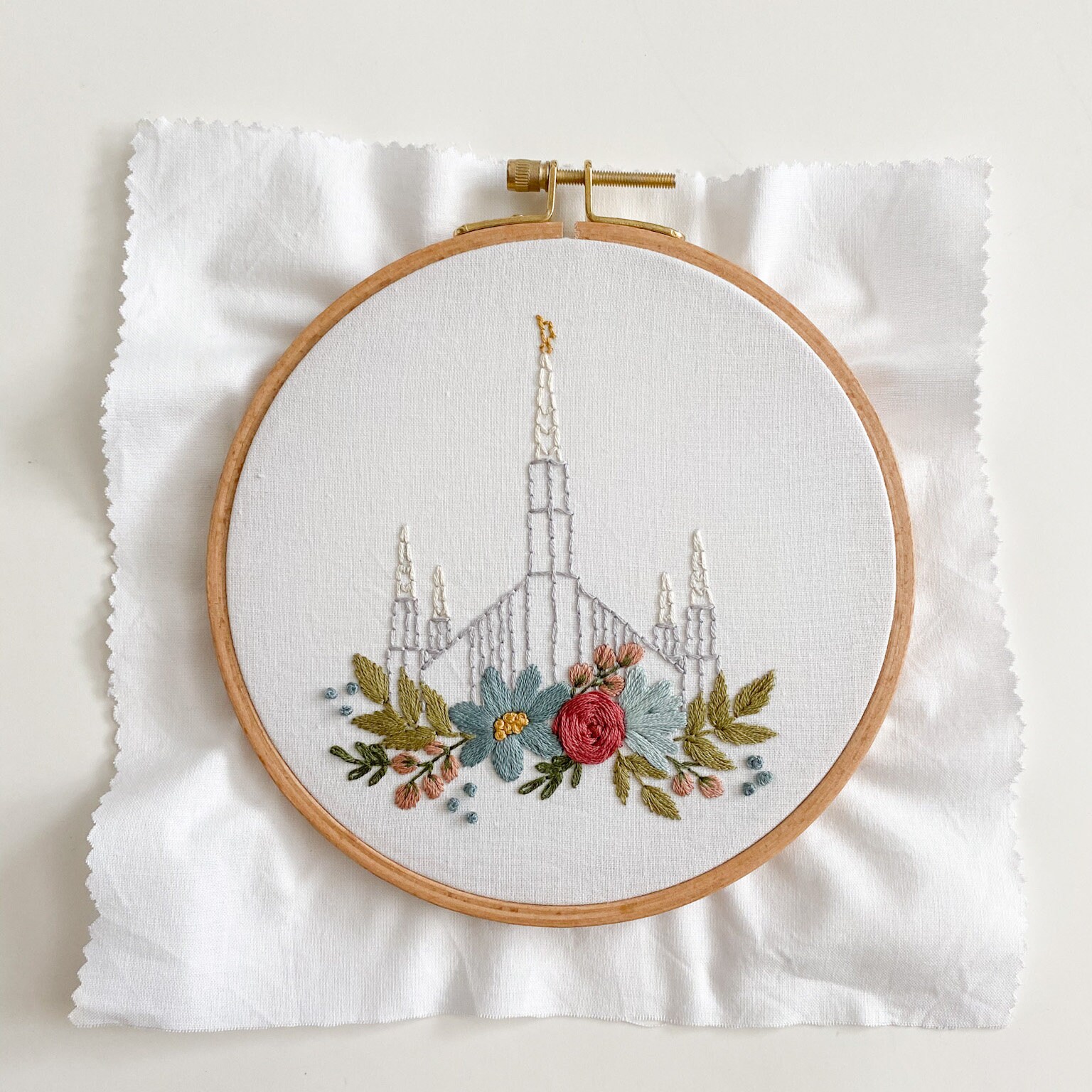 Chicago Illinois LDS Temple Hand Embroidery Pattern - Digital PDF ...
