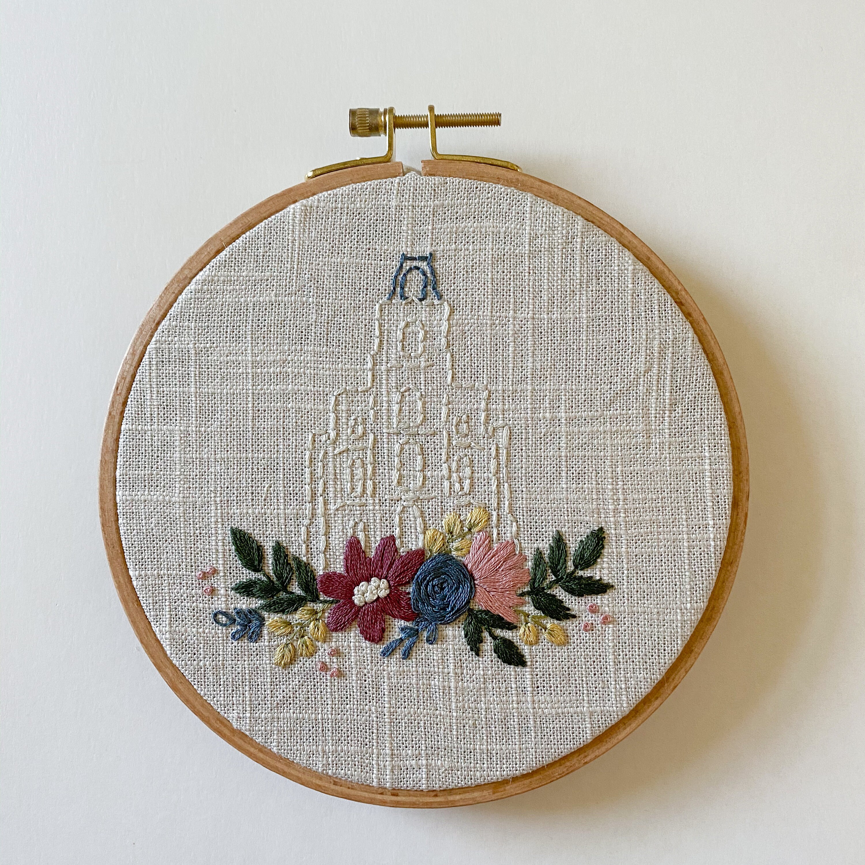 Manti Utah LDS Temple Hand Embroidery Pattern - Digital PDF Pattern ...