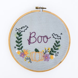 BOO Hand Embroidery Pattern - Digital PDF Pattern - Etsy
