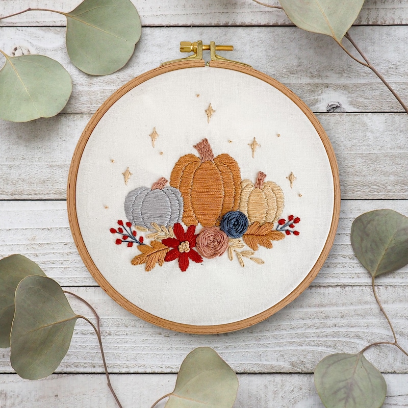 Fall Embroidery Kits - Etsy