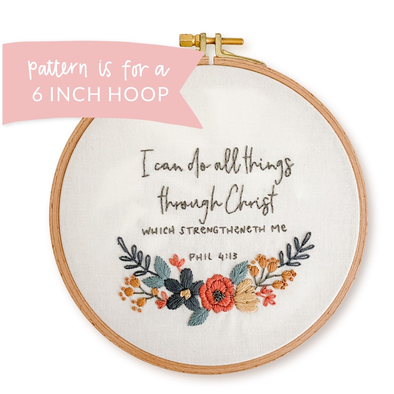 Bible Verse Hand Embroidery - Etsy