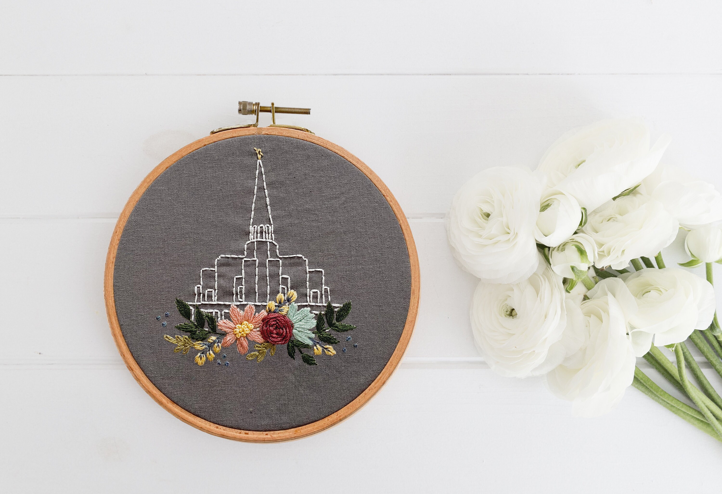Preston England LDS Temple Hand Embroidery Pattern - Digital PDF ...