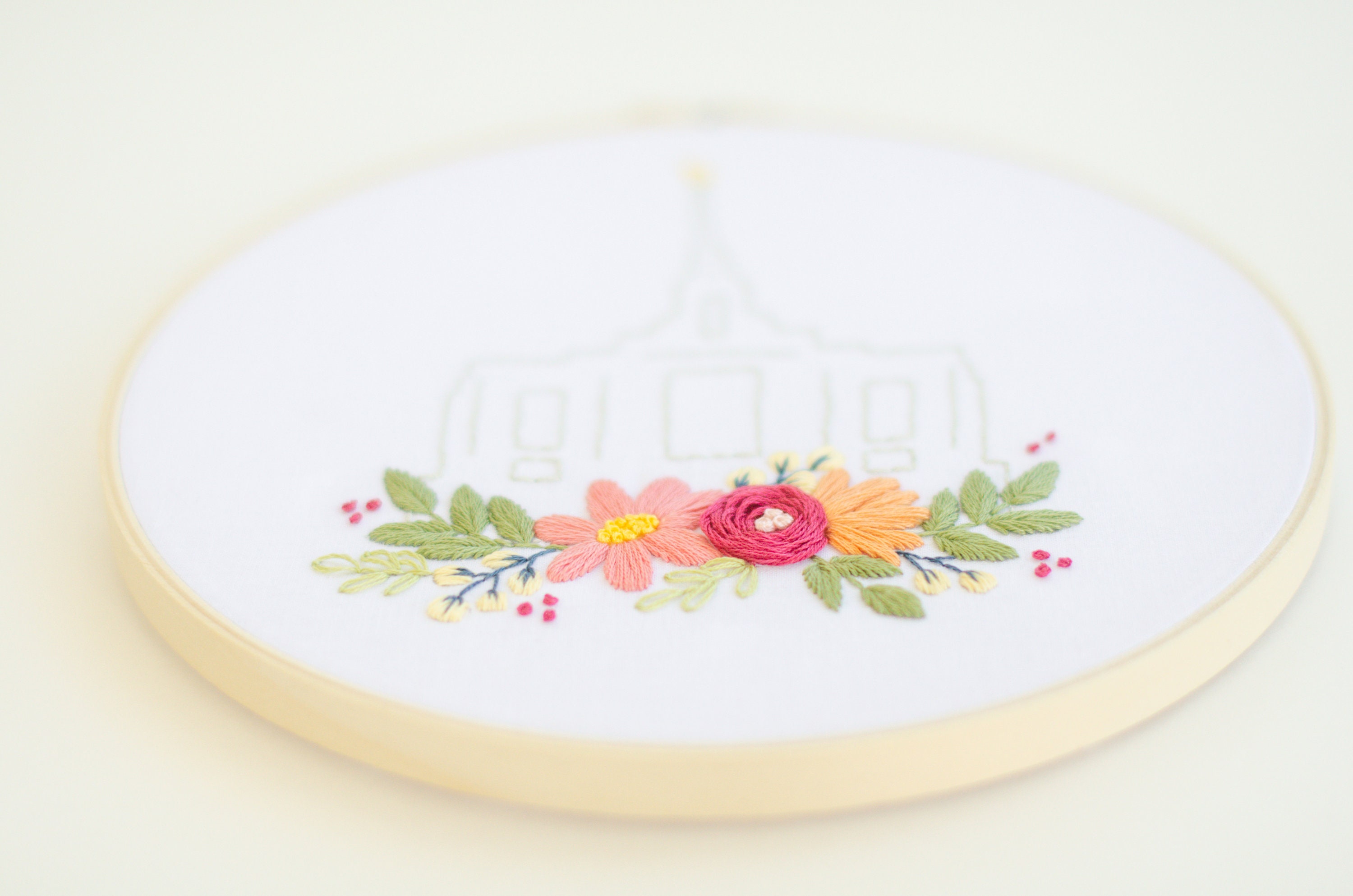 Ogden LDS Temple Hand Embroidery Pattern - Digital PDF Download, Ogden ...