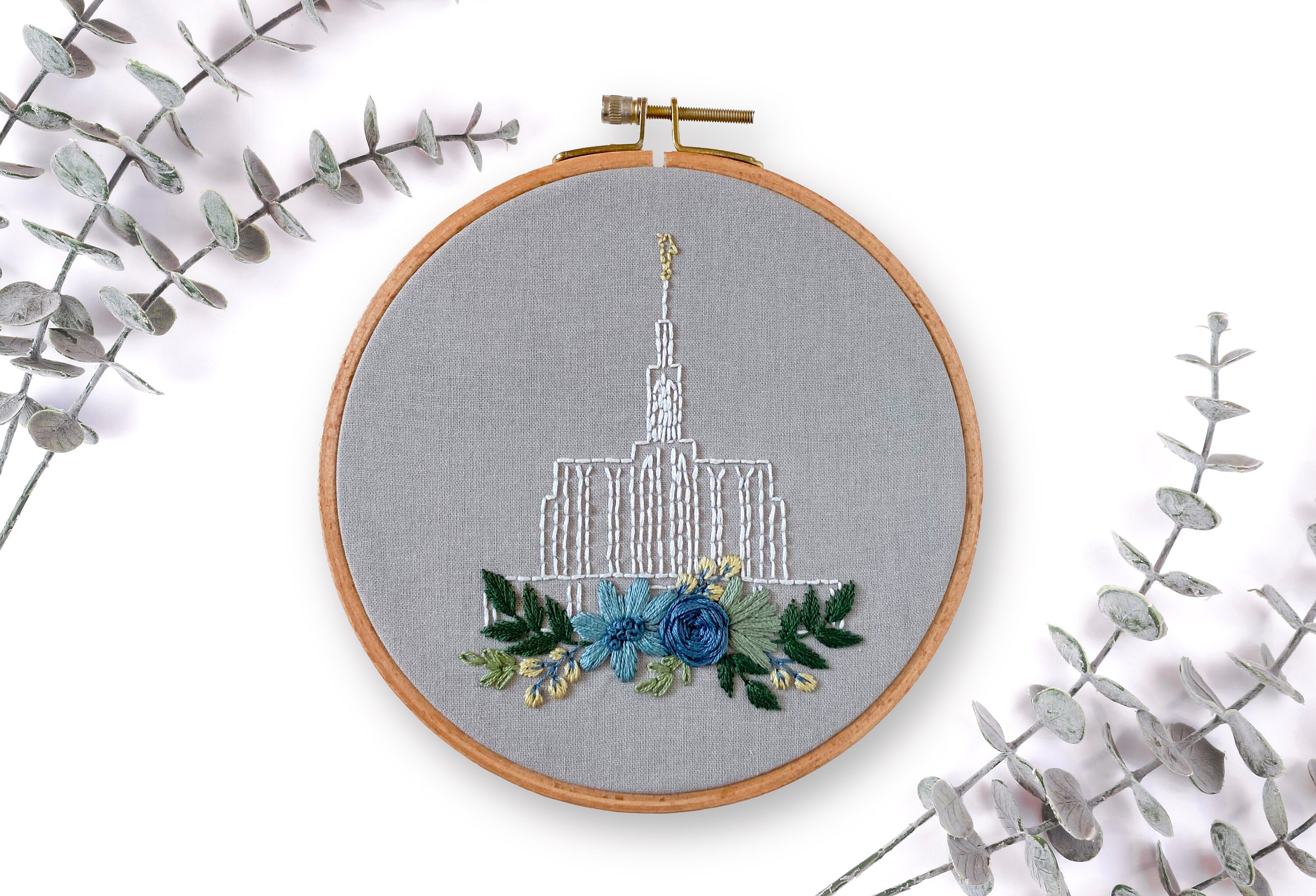 Seattle Washington LDS Temple Hand Embroidery Pattern - Digital PDF ...