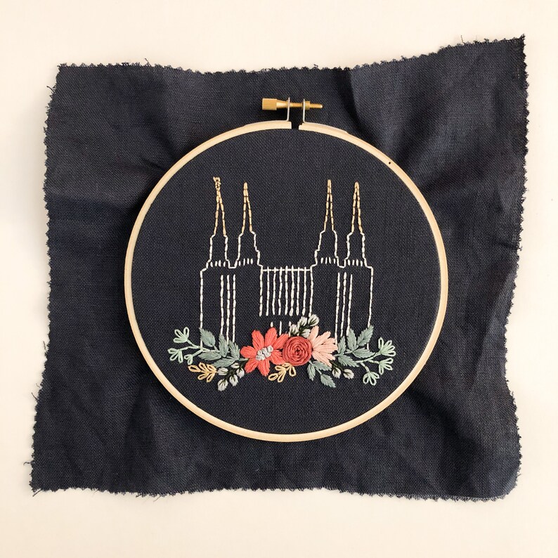 Washington DC LDS Temple Hand Embroidery Pattern - Digital PDF Pattern ...