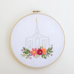Ogden LDS Temple Hand Embroidery Pattern - Digital PDF Download, Ogden ...
