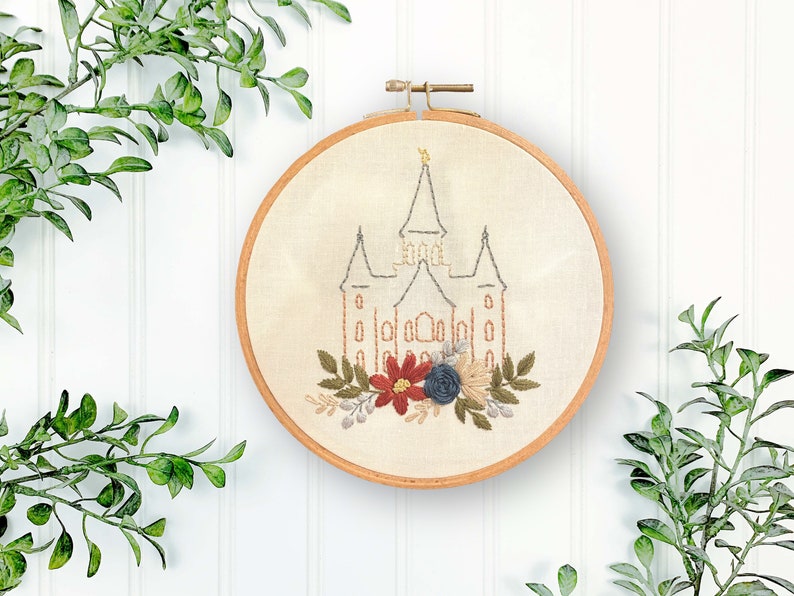 Provo City Center Utah LDS Temple Hand Embroidery Pattern, Digital ...