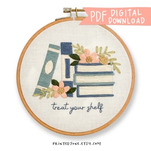 Treat Your Shelf Hand Embroidery Pattern, Digital PDF Pattern, Beginner ...