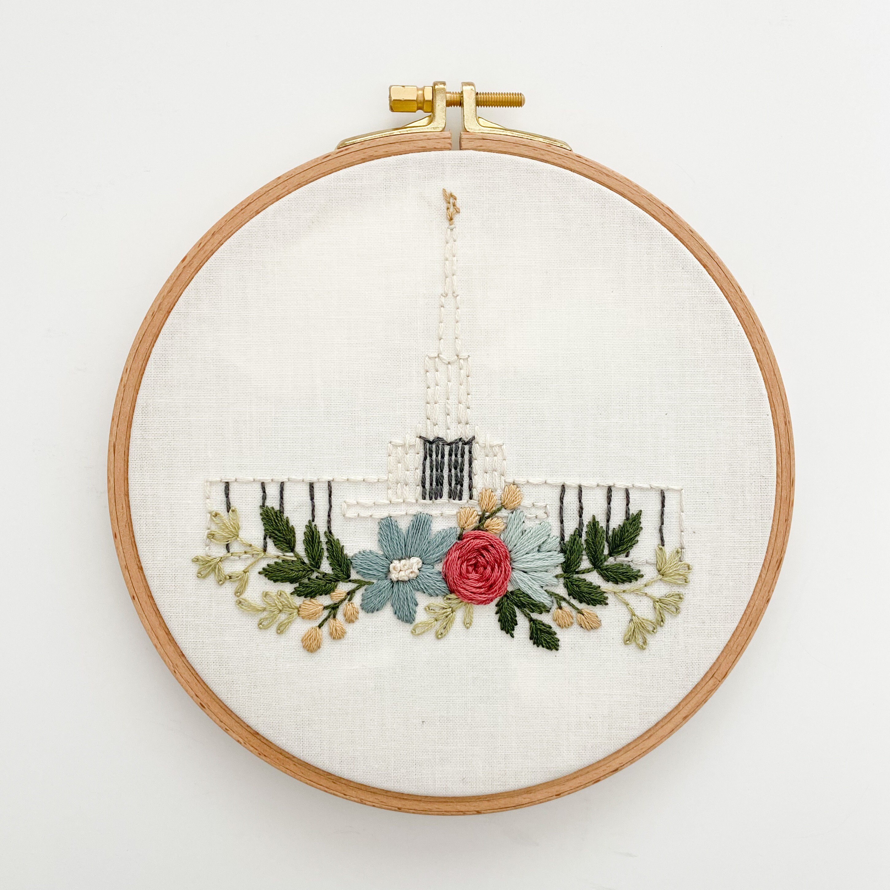 Atlanta Georgia LDS Temple Hand Embroidery Pattern, Digital PDF Pattern ...