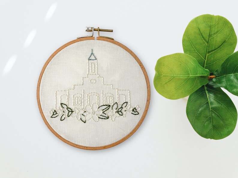 Moses Lake Washington LDS Temple Embroidery Pattern - Digital PDF ...