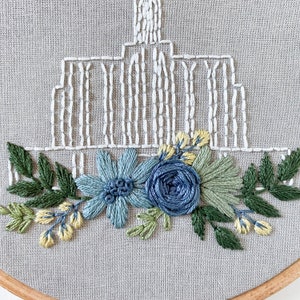 Seattle Washington LDS Temple Hand Embroidery Pattern - Digital PDF ...