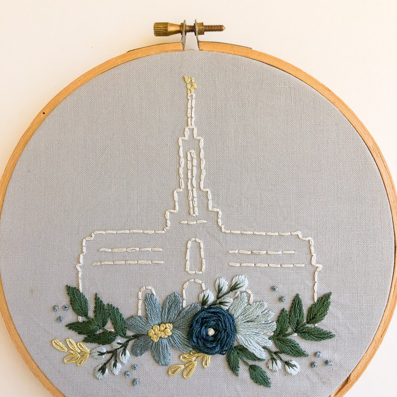 Mt Timpanogos LDS Temple Hand Embroidery - Digital PDF Pattern, Mount ...