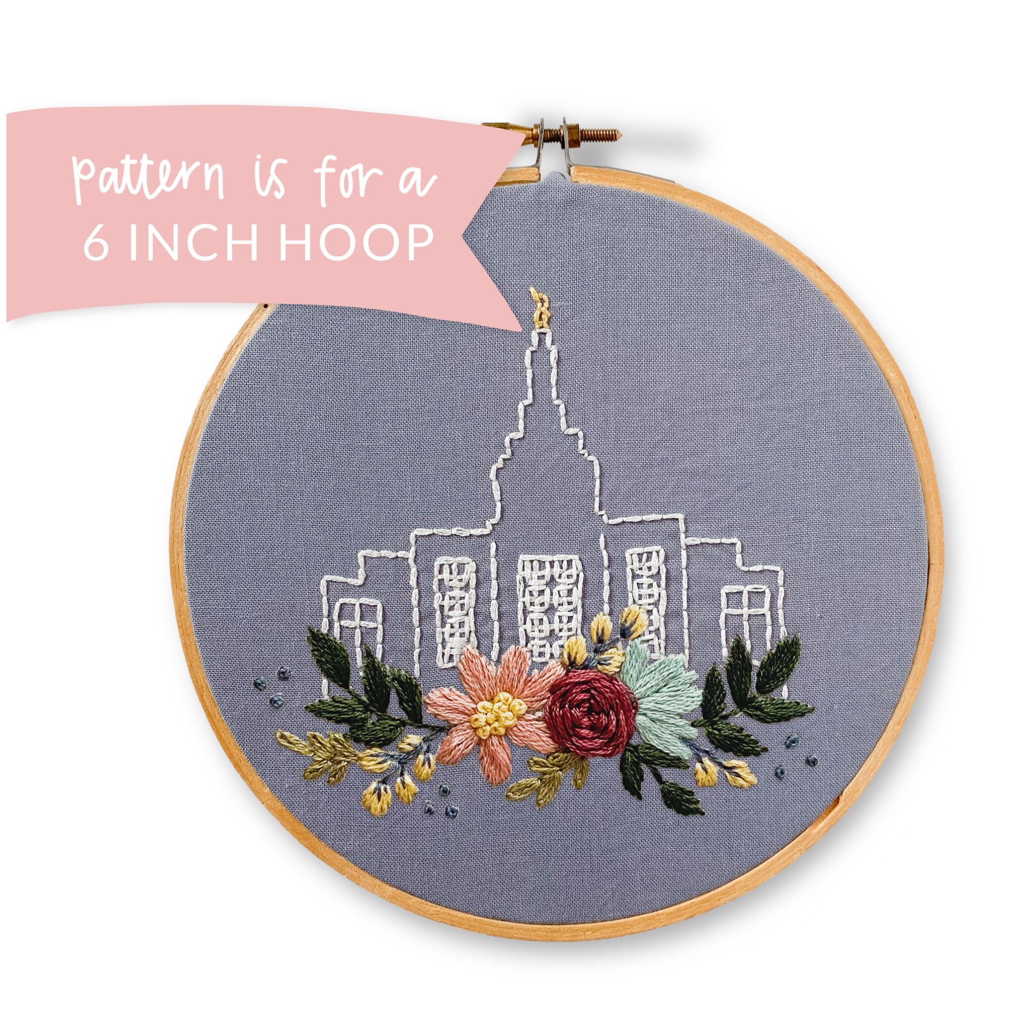 Idaho Falls Idaho LDS Temple Hand Embroidery Pattern Digital - Etsy