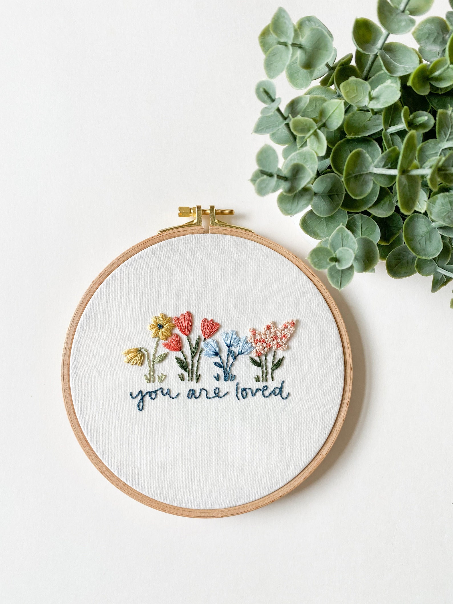 You Are Loved Hand Embroidery Pattern, Digital PDF Pattern, Beginner ...