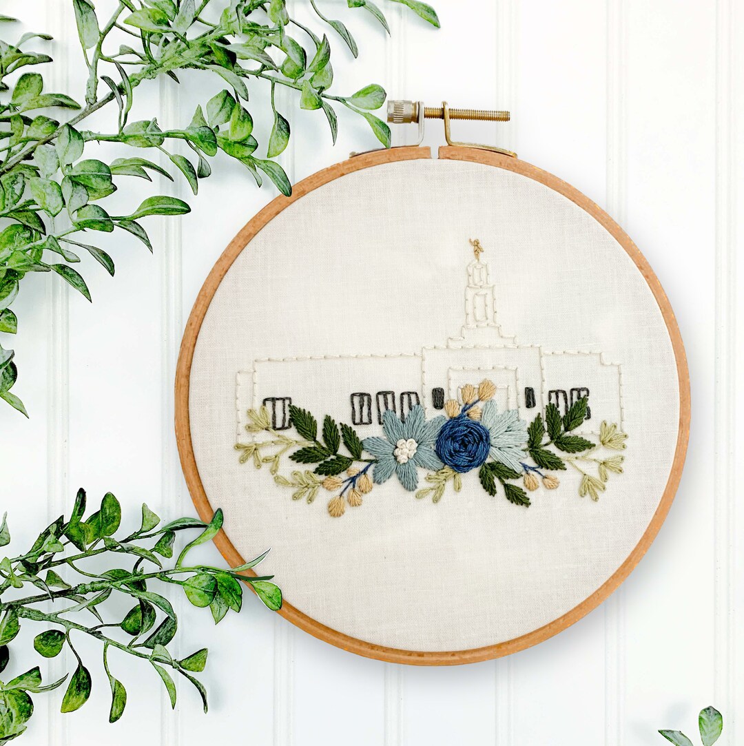 Memphis Tennessee LDS Temple Hand Embroidery Pattern, Digital PDF ...