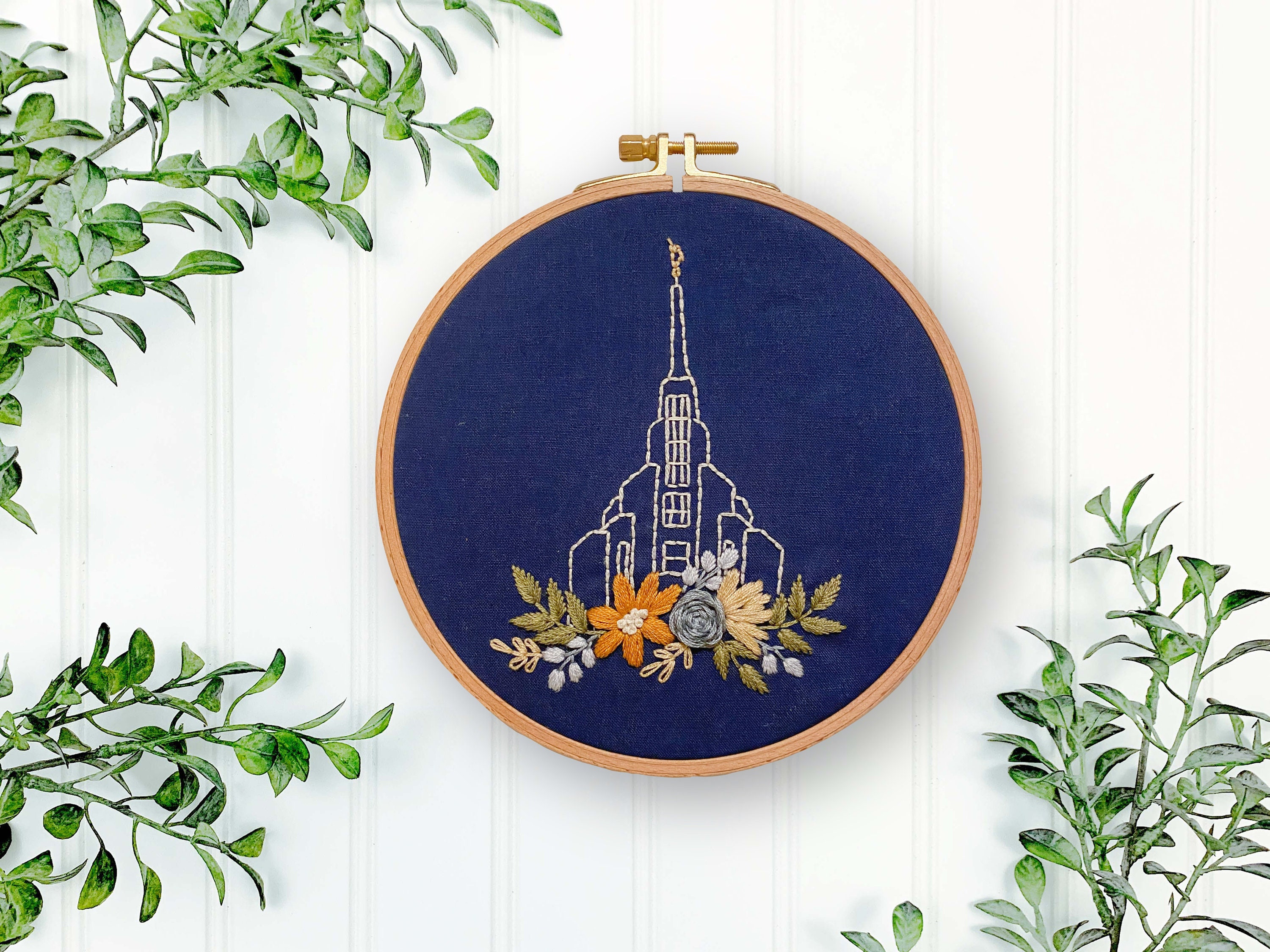 Rome Italy LDS Temple Hand Embroidery Pattern, Digital PDF Pattern ...