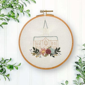 Taylorsville Utah LDS Temple Hand Embroidery Pattern - Digital PDF ...