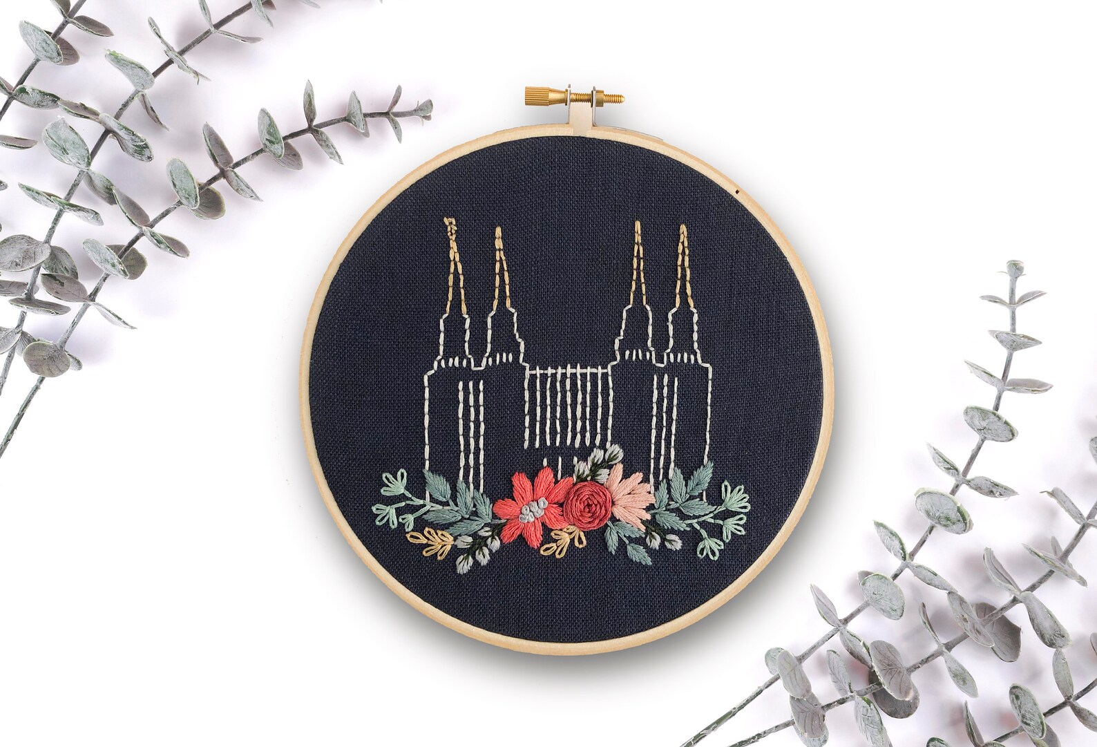 Washington DC LDS Temple Hand Embroidery Pattern Digital PDF Pattern ...