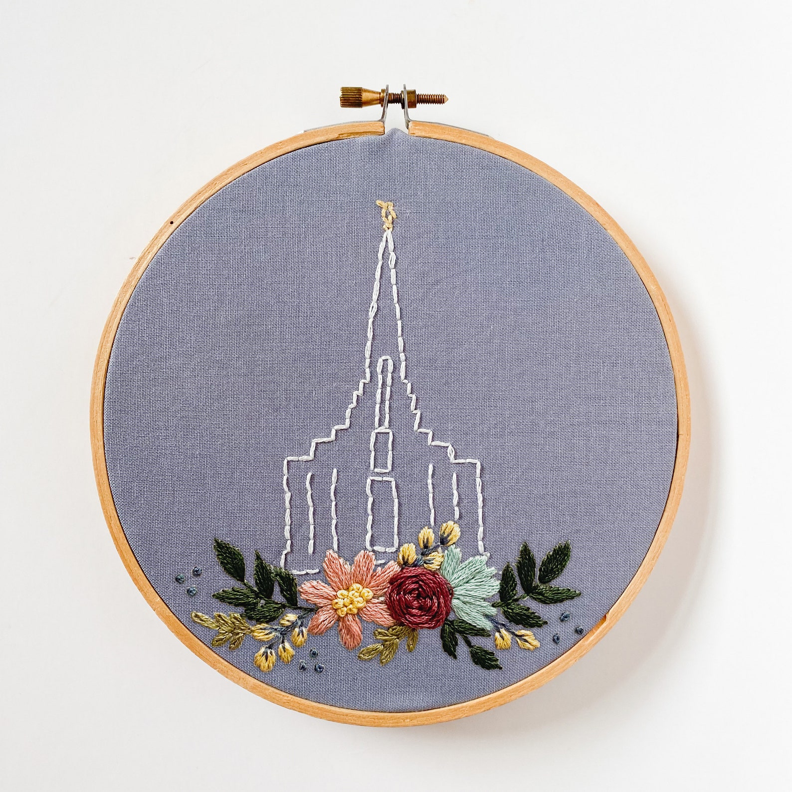 Rexburg Idaho LDS Temple Hand Embroidery Pattern, Digital PDF Pattern ...
