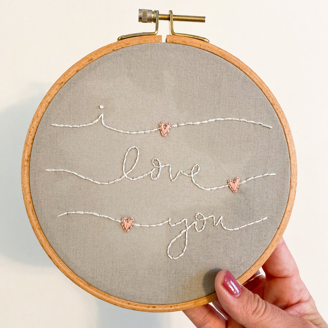 I Love You Hand Embroidery Pattern Digital PDF Embroidery | Etsy