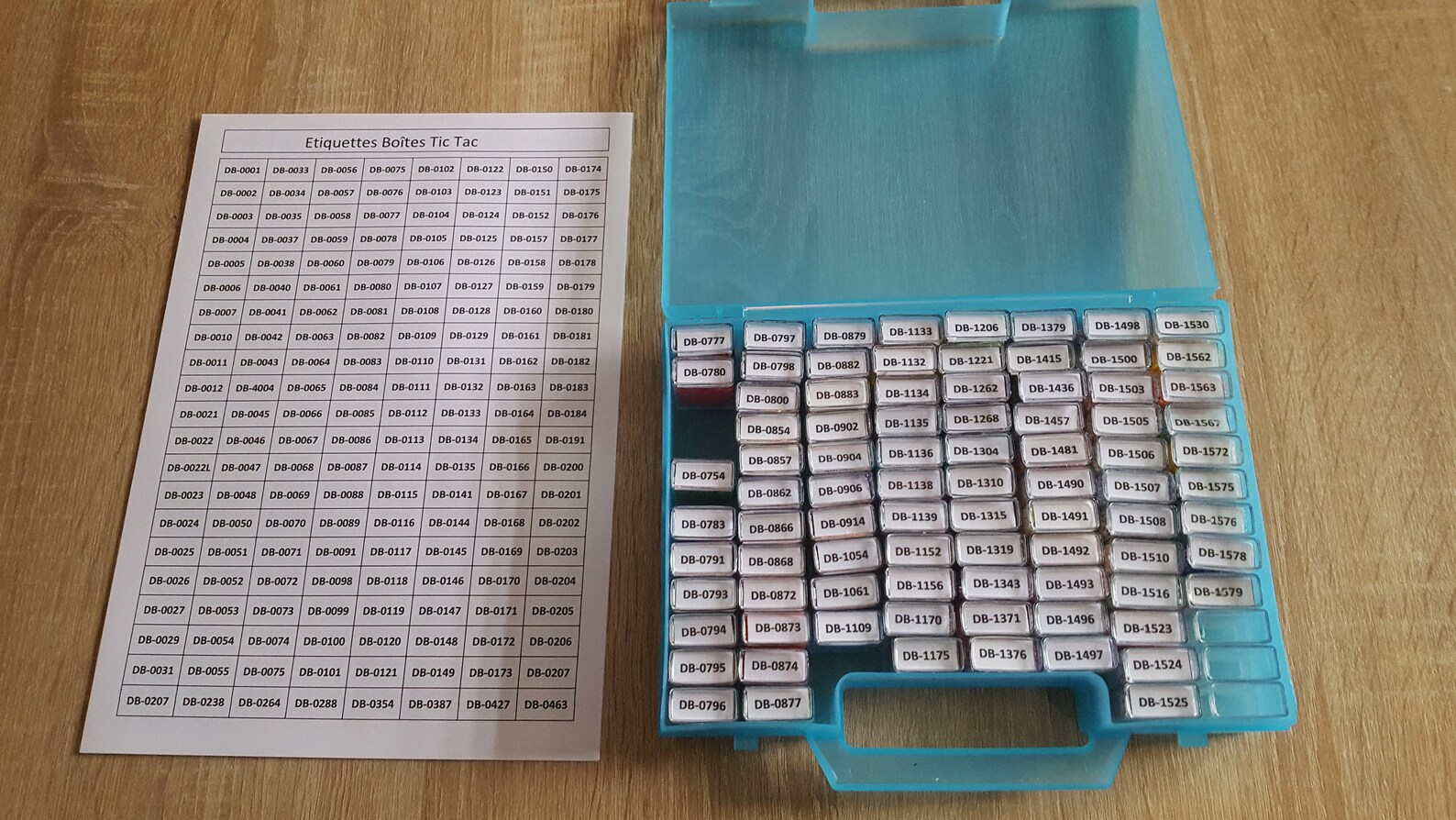 Printable Miyuki Delica 11/0 Bead Reference Labels for Tic Tac Boxes - Etsy