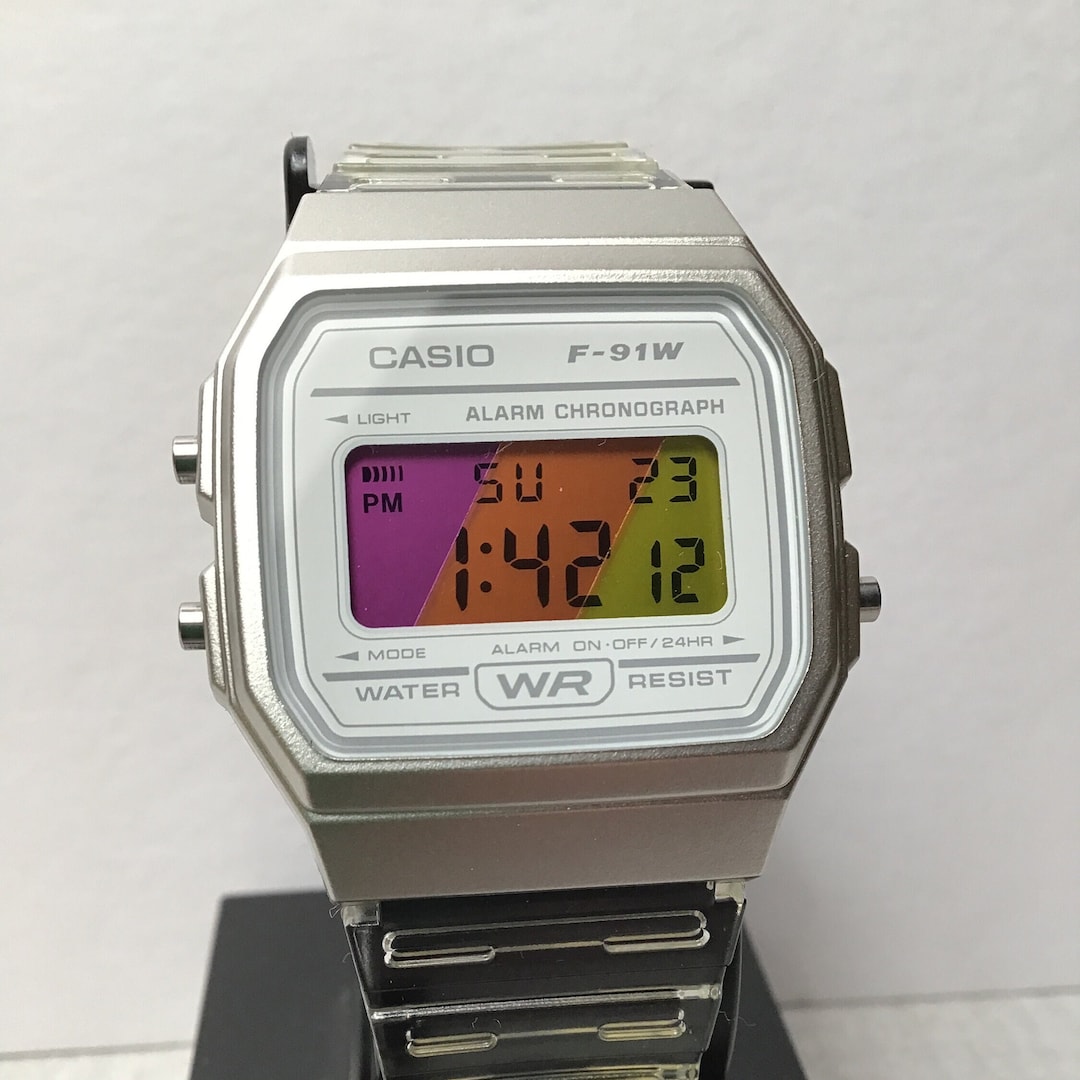 Modified Casio F-91W With Three Color Screen - Etsy