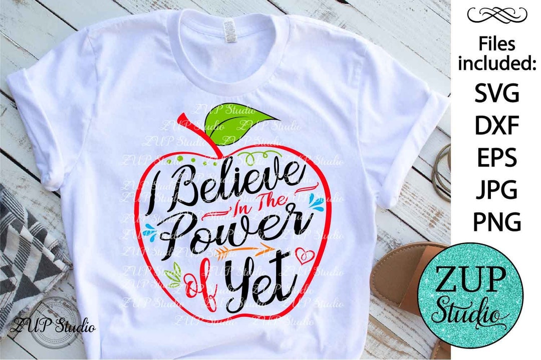 I Believe in the Power of yet Digital Cutting Files Clip Art - Etsy