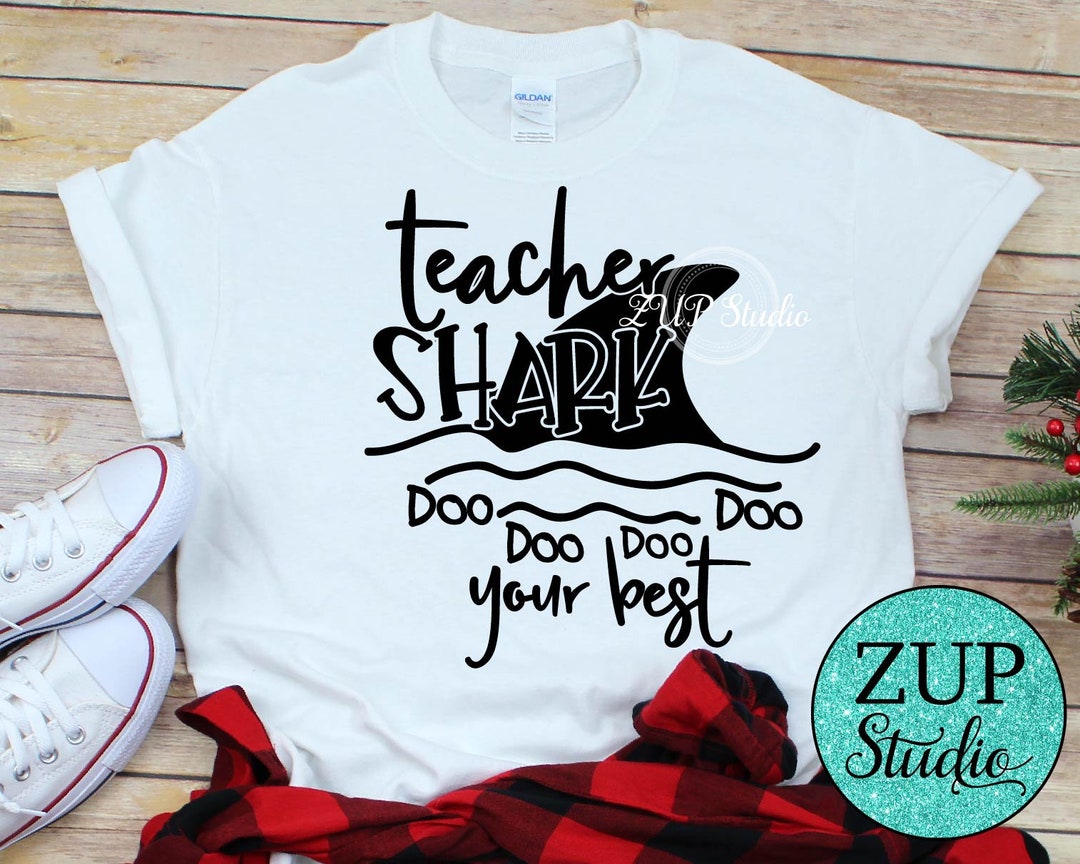 Teacher Shark Digital Cutting Files Clip Art Svg Jpg Png Dxf Design ...