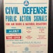 1950's Civil Defense Public Action Signals for Air Raids and Natural ...
