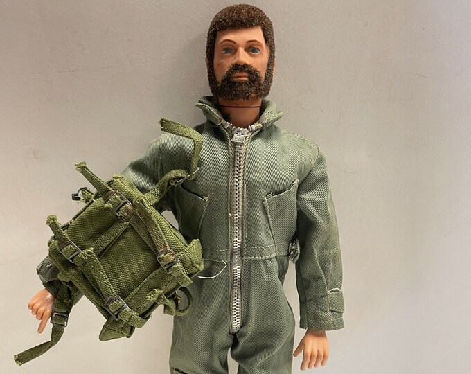 1970's Vintage 12 Inch GI Joe With Dark Brown Flocking (hair) and Beard ...