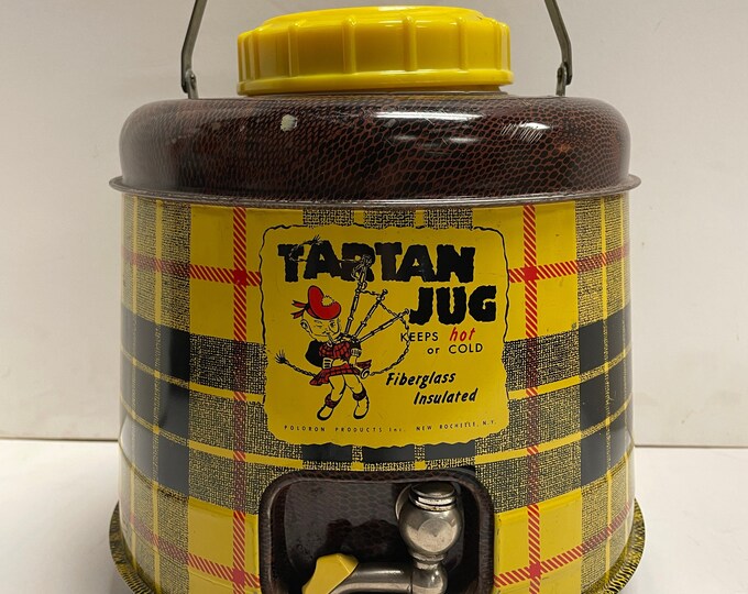 Vintage Tartan Jug - Poloron Products Inc. New Rochelle NY - Etsy