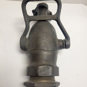 Antique, WW2 Era, 1942, Fire Hose Nozzle, # 41, Solid Brass Rockwood ...
