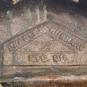 Antique Original # 6062 Signed BRADLEY & HUBBARD Mfg. Co. Cast Iron ...