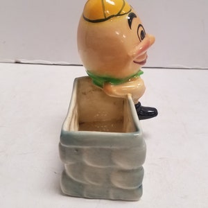 Vintage, Antique Humpty Dumpty Sat on a Wall Ceramic Planter. NOT 1950s ...