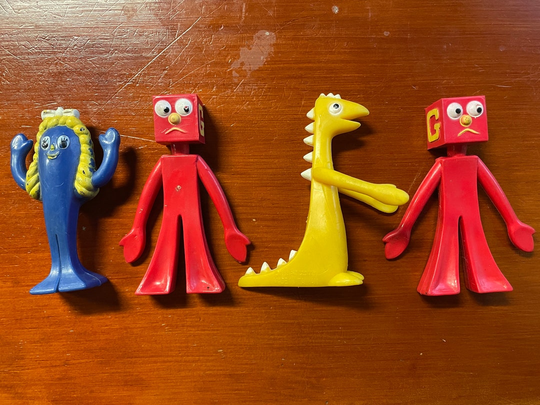 1980's Blockhead G, Goo and Prickle From the Adventures of Gumby ...