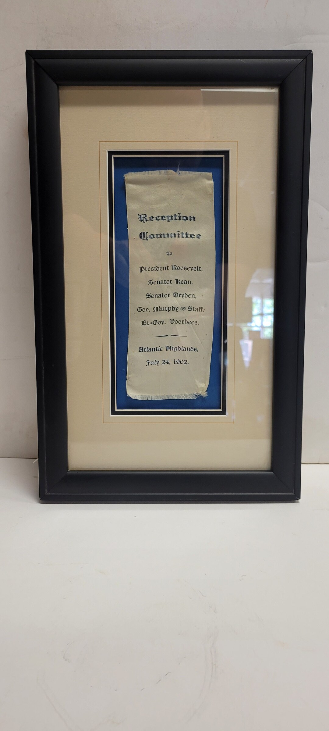 Antique, Reception Committee, Political Ribbon, President Roosevelt, NJ ...