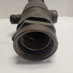 Antique, WW2 Era, 1942, Fire Hose Nozzle, # 41, Solid Brass Rockwood ...