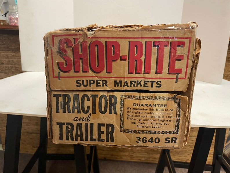 1960's Marx Shoprite Tractor Trailer With Original Box - Etsy