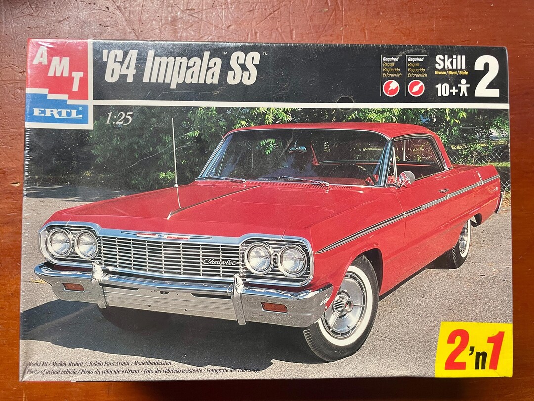 Factory Sealed 1998 AMT Ertl 1964 Chevy Impala SS Model Kit - Etsy