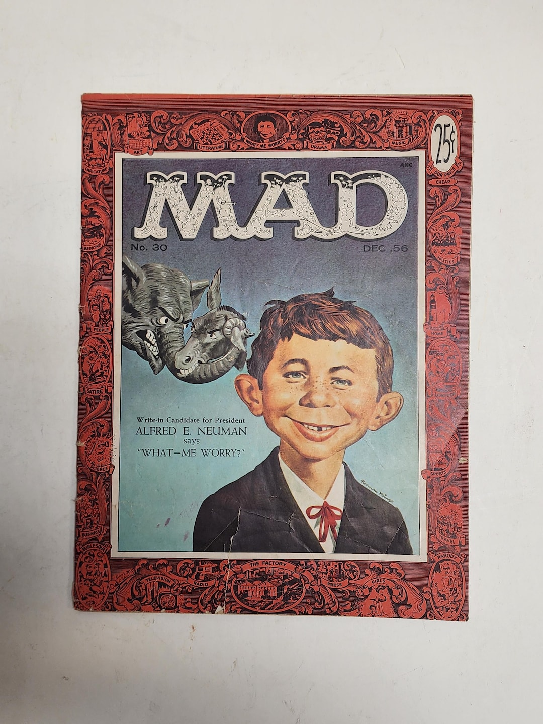 Vintage, MAD Magazine, No. 30, Dec 1956. 1st Full Cover Appearance of ...