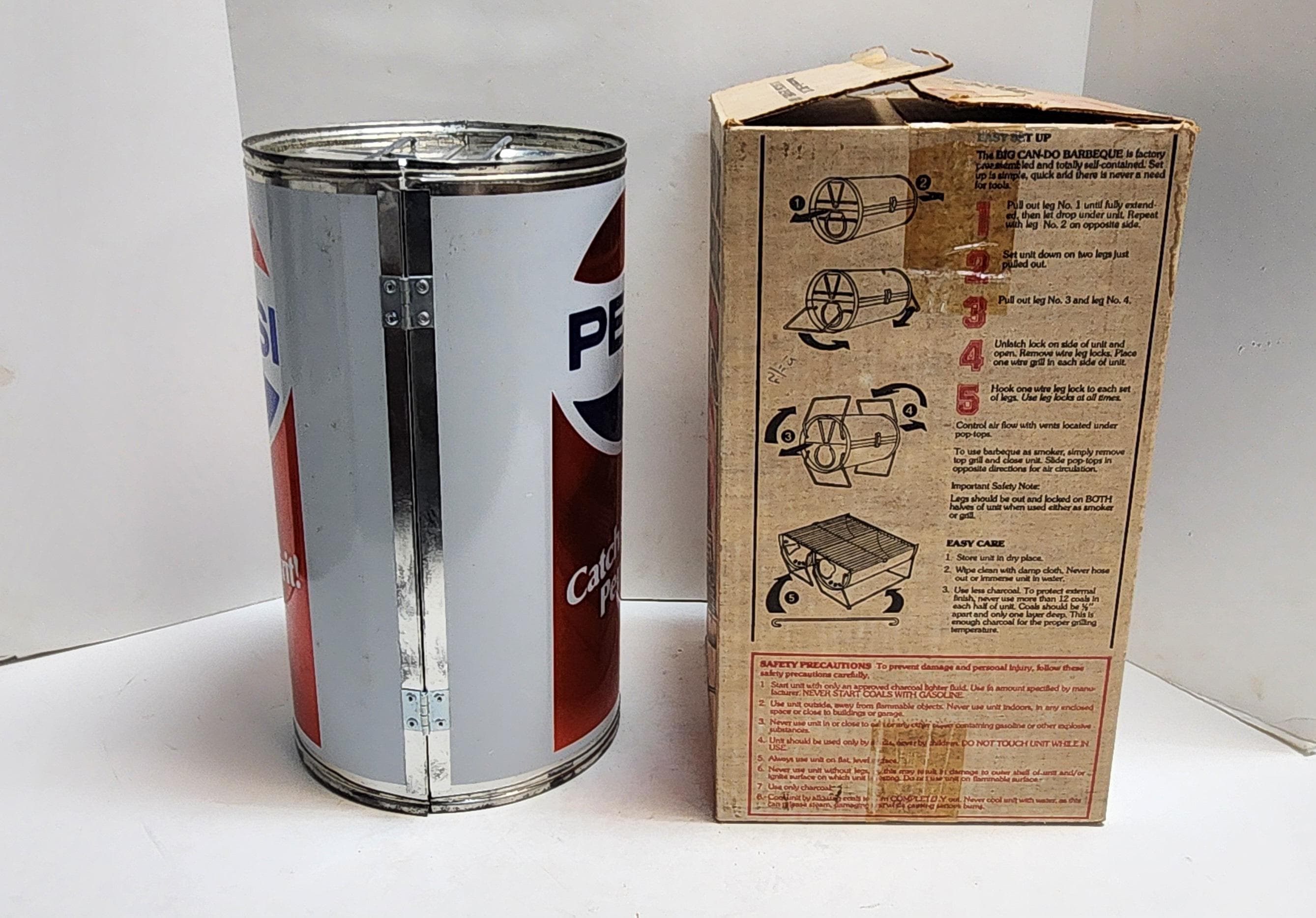 Vintage 1970's - 80's Pepsi - Cola "the Big Can Do" Barbeque, Twin ...