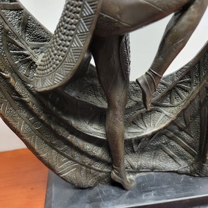 Antique, SIGNED, D.H Chiparus Art Deco Sculpture, Bronze on Marble Base ...