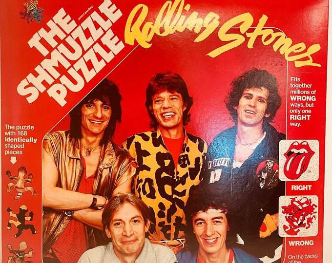 1983 the Rolling Stones Shmuzzle Puzzle - Complete - Etsy