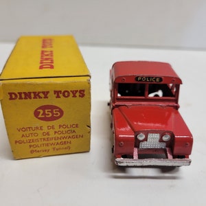 Vintage 1957 Dinky Toy Mersey Tunnel Police Van #255 With Original Box ...
