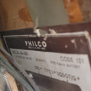 Vintage Antique Philco Model 46-350, Code 121 Wooden Roll Top Portable ...