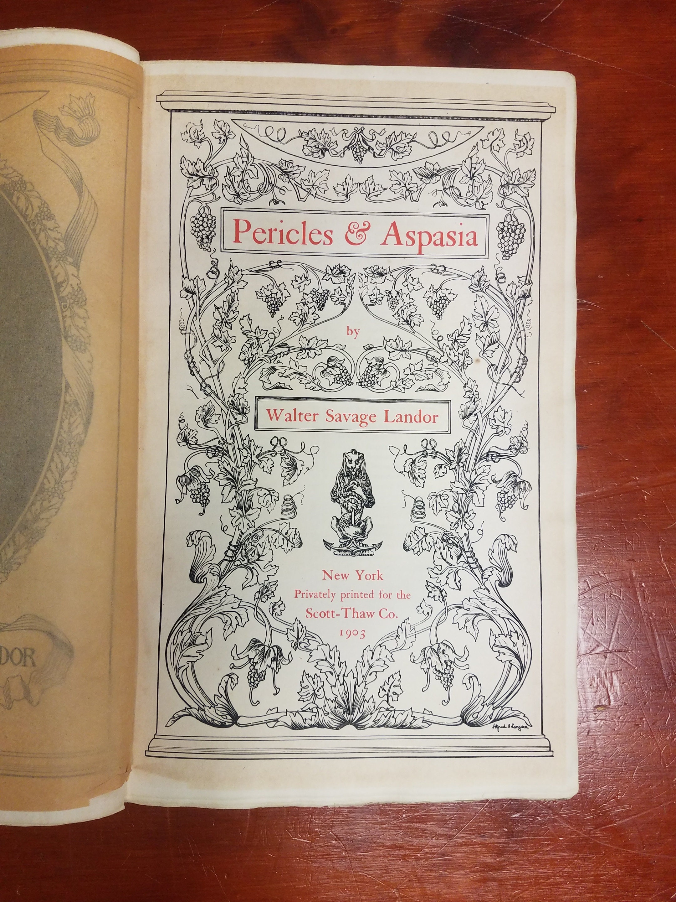 Antique and Rare Limited Edition Book 1903 PERICLES & - Etsy