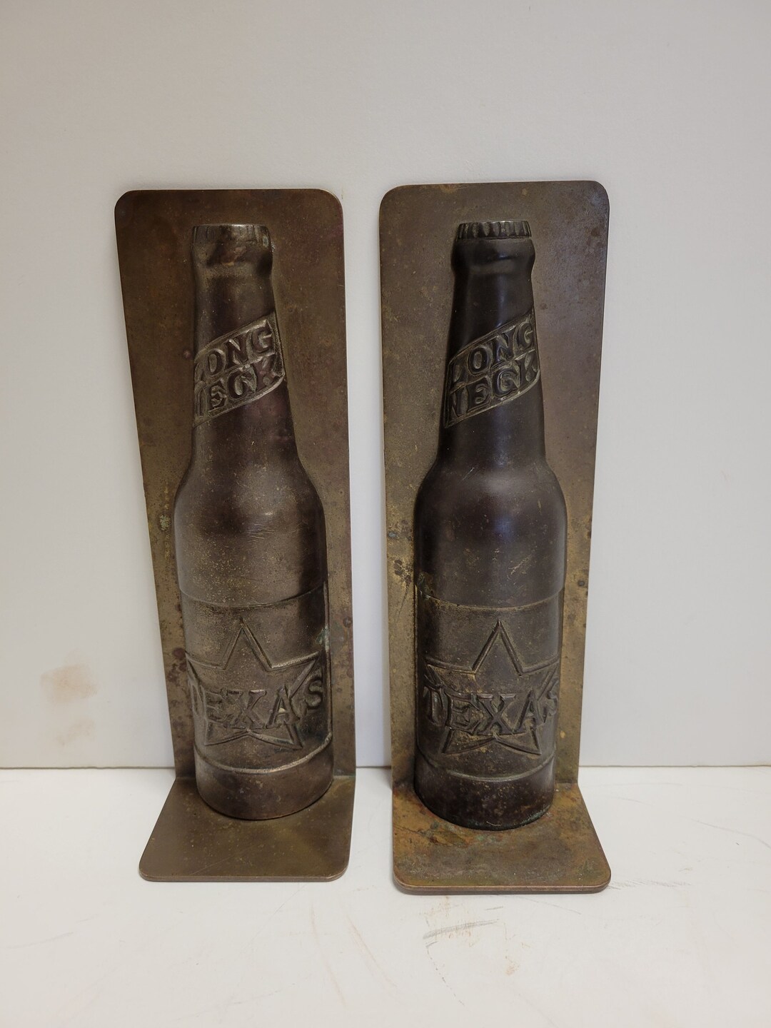 Circa 1950's, Set / Pair, Vintage, Antique, Brass / Bronze Long Neck ...