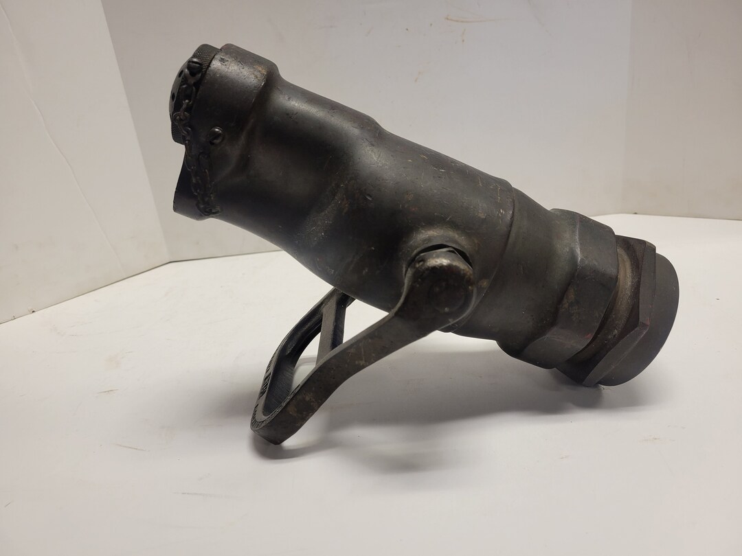 Antique, WW2 Era, 1942, Fire Hose Nozzle, # 41, Solid Brass Rockwood ...
