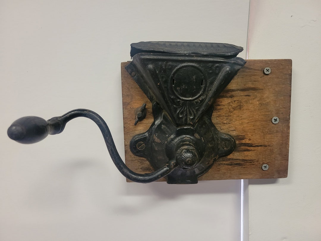 Primitive, Antique 1800’s Coffee Grinder, Charles Parker Co. Wall Mount ...