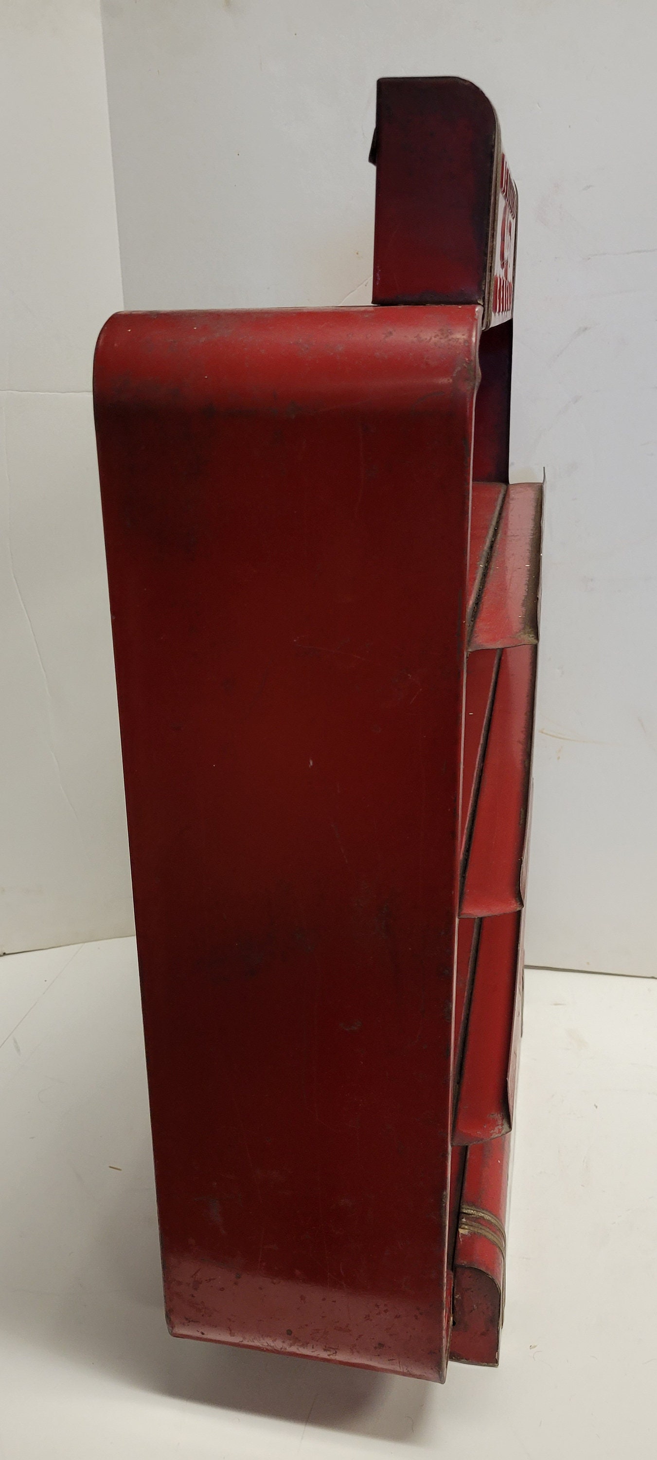 Vintage, Antique, Circa 1930's Red Metal, Art Deco Style, Original ...